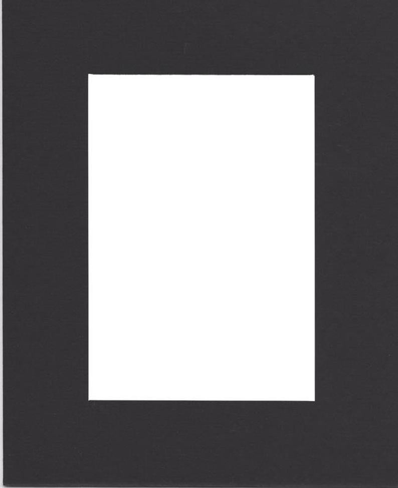 Black Picture Frame With Mat Png
